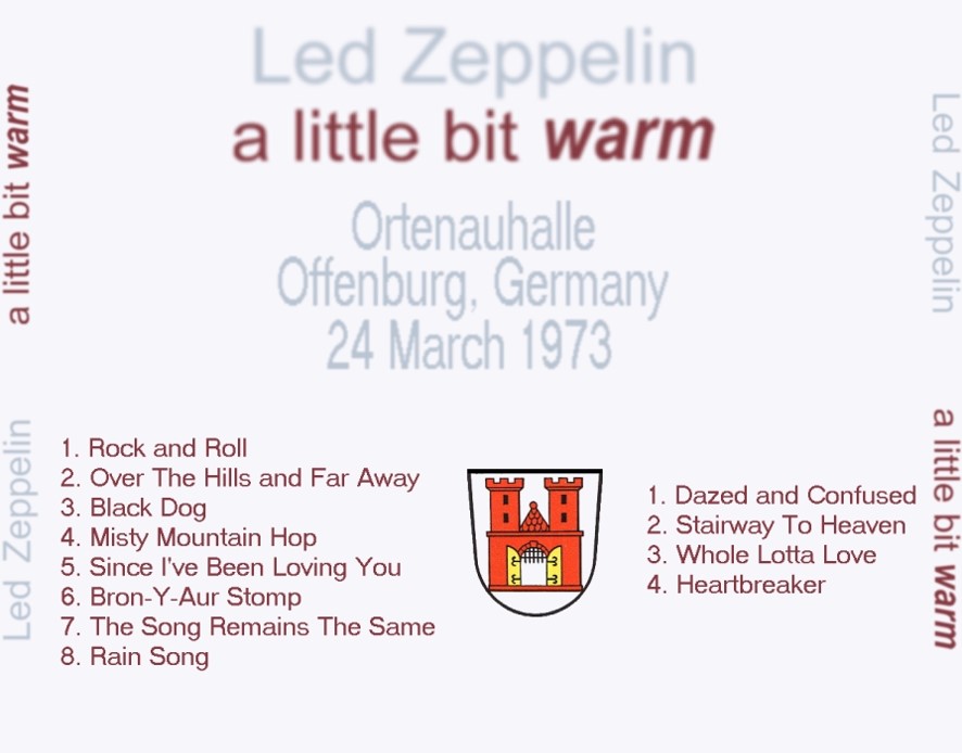 Led Zeppelin Offenburg March 24, 1973 - Heart of Markness